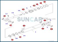 China 707-98-25310 7079825310 Bucket Cylinder Seal Repair Kit for PC58UU-3 for sale