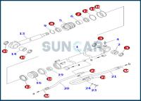 China 707-98-30700 7079830700 Boom Cylinder Seal Repair Kit for KOMATSU PC58UU-3 for sale