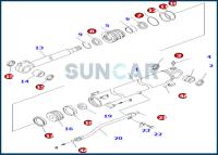 China Seal Repair Kit for 707-98-30710 7079830710 Boom Cylinder KOMATSU PC58UU-3 for sale