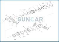 China Hydraulic Seal Repair Kit for Blade Cylinder 707-99-33420 7079933420 PC56-7 PC57-7 for sale