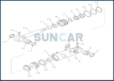 China Hydraulic Seal Repair Kit for Blade Cylinder 707-99-33420 7079933420 PC56-7 PC57-7 for sale