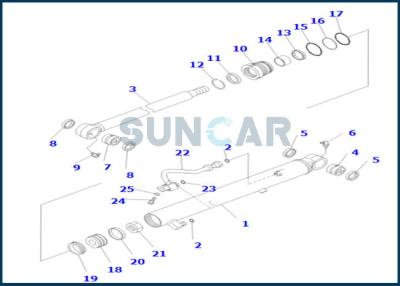 China 707-98-26310 7079826310 Bucket Cylinder Seal Repair Kit for PC55MR-3 for sale