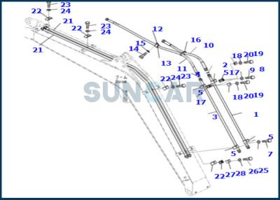 China 707-98-26200 7079826200 Bucket Cylinder Seal Kit fits KOMATSU PC55MR-3 for sale