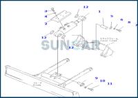 China 707-98-35520 7079835520 Blade Cylinder Seal Repair Kit fits KOMATSU PC50UU-2 for sale