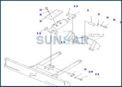 China 707-98-35520 7079835520 Blade Cylinder Seal Repair Kit fits KOMATSU PC50UU-2 for sale