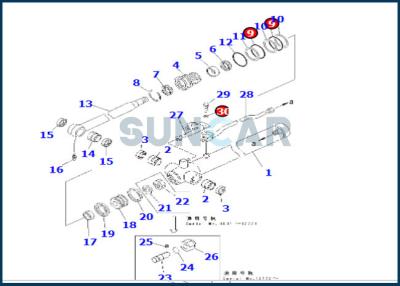 China Seal Kit for 707-98-26620 7079826620 Arm Cylinder PC50UU-2 PC50UUM-2 for sale