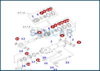 China Seal Repair Kit for Boom Cylinder 707-98-34180 7079834180 KOMATSU PC50UU-2 PC50UUM-2 for sale