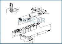 China YM172976-72360 Bucket Cylinder Seal Repair Kit for KOMATSU PC50FR-1 PC50FR-2 for sale