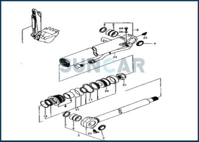 China Service Kit fits YM172157-99420 YM17215799420 Bucket Cylinder PC50FR-1 for sale