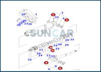 China Seal Repair Kit for Boom Cylinder YM172165-72640 KOMATSU PC50FR-1 PC50FR-2 for sale
