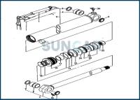 China Cylinder Seal Kit For Arm YM172151-72020 YM17215172020 KOMATSU PC50FR-1 for sale