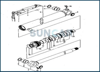 China Cylinder Seal Kit For Arm YM172151-72020 YM17215172020 KOMATSU PC50FR-1 for sale