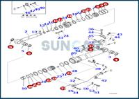China Cylinder Seal Kit For 707-99-72131 7079972131 Boom KOMATSU PC500LC-8 PC500LC-8R for sale