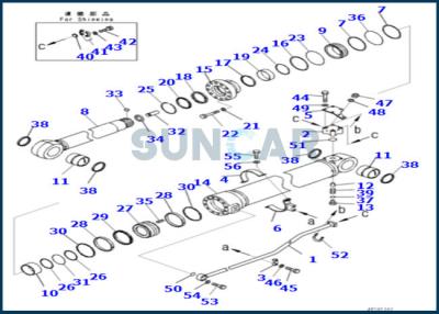 China Cylinder Seal Kit For Arm 721-98-04000 7219804000 PC500LC-10R PC500LC-10MO for sale