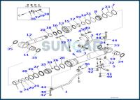 China 721-98-01560 7219801560 Boom Cylinder Seal Repair Kit For  PC45MR-5MO PC55MR-5MO for sale