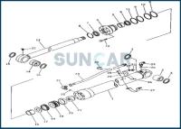 China Seal Kit For Arm Cylinder 721-98-01750 7219801750 KOMATSU PC490LCI-11 for sale