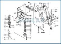 China 233-71-05020 2337105020 Blade Cylinder Bracket Seal Kit For KOMATSU for sale