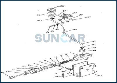 China 233-71-05021 2337105021 Blade Cylinder Bracket Seal Kit Fits KOMATSU GD31 for sale