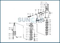 China 233-71-05030 2337105030 Drawbar Side Shift Cylinder Seal Kit For GD31-3H for sale