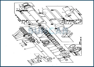 China 232-71-05052 2327105052 Blade Shift Cylinder Seal Kit For GD37-4 KOMATSU for sale