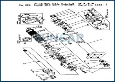 China 232-71-05050 2327105050 Blade Shift Cylinder Seal Kit For GD37-4 for sale