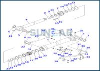 China 707-98-45260 7079845260 Bucket Cylinder Seal Kit Fits KOMATSU PC228UU-1 for sale