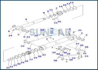 China 707-98-45260 7079845260 Bucket Cylinder Seal Kit Fits KOMATSU PC228UU-1 for sale