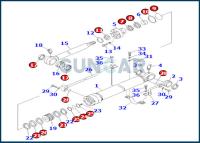 China 707-99-25870 7079925870 Bucket Cylinder Seal Repair Kit For PC120-6E0 for sale
