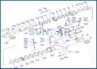 China 707-99-69780 7079969780 Service Kit Fits Komatsu Excavator Arm Cylinder PC1250-7 for sale