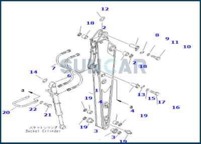 China 707-99-38710 7079938710 Arm Cylinder Service Kit Fits PC128UU-1 KOMATSU for sale