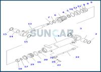 China 707-98-10880 7079810880 Boom Cylinder Service Kit For KOMATSU PC12R-8 for sale