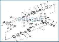 China 707-98-40020 7079840020 Service Kit Trimming Cylinder Fits D60P-12 D65E-12 for sale