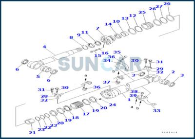 China 707-99-47660 7079947660 Boom Cylinder Service Kit Fits PC200CA-6 PC210-6 for sale