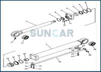 China 208-63-75300 2086375300 Bucket Cylinder Seal Kit For PC400-1 KOMATSU for sale