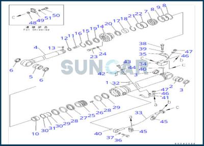 China 707-99-69730 7079969730 Arm Cylinder Service Kit For PC400-7 PC400LC-7 for sale