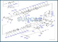 China Arm Bucket Cylinder Seal Repair Kit For 707-99-76140 7079976140 PC400-7 PC400LC-7 for sale