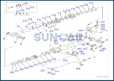 China Arm Bucket Cylinder Seal Repair Kit For 707-99-76140 7079976140 PC400-7 PC400LC-7 for sale