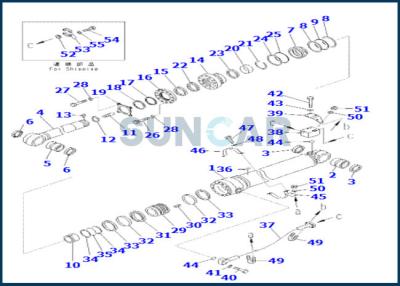 China Service Kit Fits 707-99-69585 7079969585 Arm Cylinder For KOMATSU PC400-7 for sale