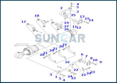 China 707-99-72380 7079972380 Bucket Cylinder Service Kit For KOMATSU PC1250-7 for sale