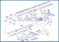China 707-99-67840 7079967840 Bucket Cylinder Service Kit For PC1250LC-7 PC1250-7 PC1250SP-7 for sale