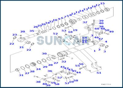 China 707-99-67840 7079967840 Bucket Cylinder Service Kit For PC1250LC-7 PC1250-7 PC1250SP-7 for sale