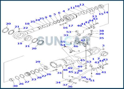 China 707-99-77190 7079977190 Bucket Cylinder Service Kit Fits PC1250LC-8 PC1250-8R for sale