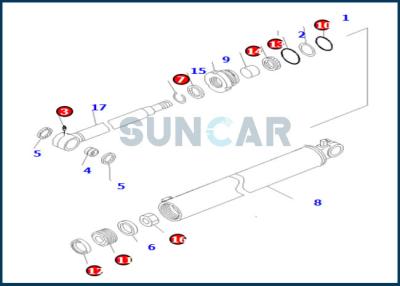 China 707-98-35330 7079835330 RLG Cylinder Seal Kit For KOMATSU PC130F-7 for sale