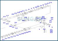 China 707-99-45080 7079945080 Arm Cylinder Service Kit For KOMATSU PC130F-7 for sale