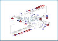 China 707-99-27520 7079927520 Boom Cylinder Service Kit For PC110-7 PC130F-7 for sale