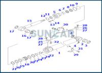 China 707-99-27500 7079927500 Bucket Cylinder Service Kit For KOMATSU PC130F-7 for sale