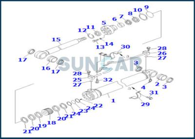 China 707-99-27500 7079927500 Bucket Cylinder Service Kit For KOMATSU PC130F-7 for sale