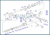 China 707-99-37300 7079937300 Boom Cylinder Service Kit For KOMATSU PC130-7 for sale