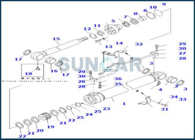 China 707-99-37300 7079937300 Boom Cylinder Service Kit For KOMATSU PC130-7 for sale