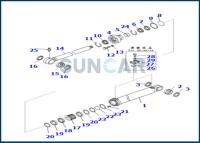 China 707-99-53310 7079953310 Adjust Cylinder Service Kit For PC130-8 KOMATSU for sale